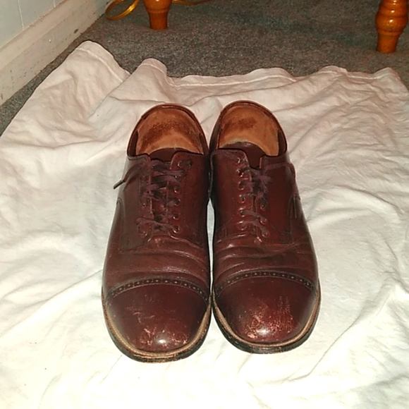 Shoes | Mens Vintage Stacy Adams Cap Toe Oxfords Size 11d | Poshmark
